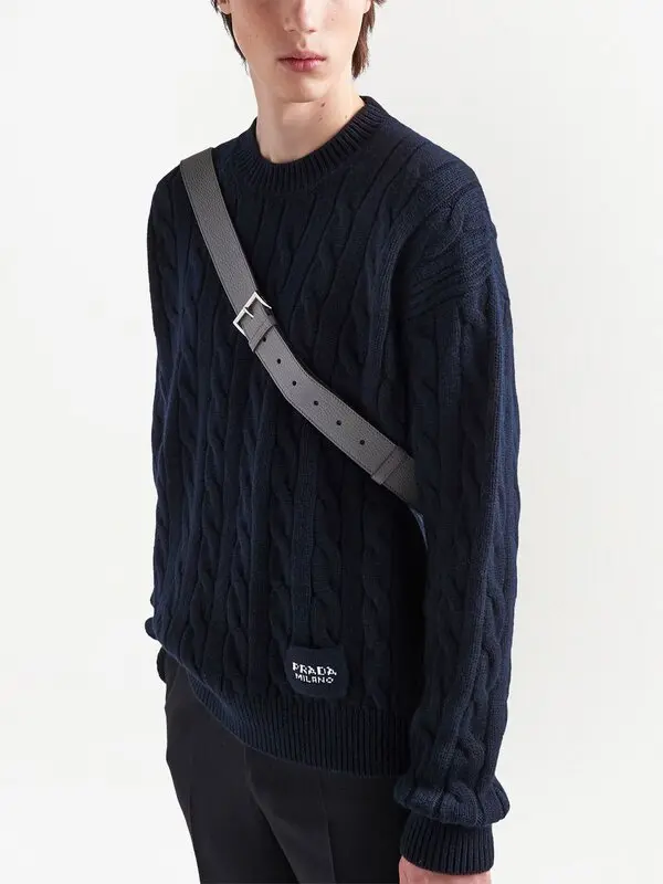 Prada Cable-knit Cashmere Sweater