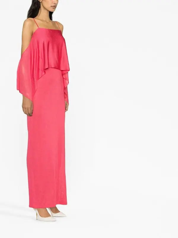 TOM FORD Off-shoulder Ruffle-detail Dress - Pink