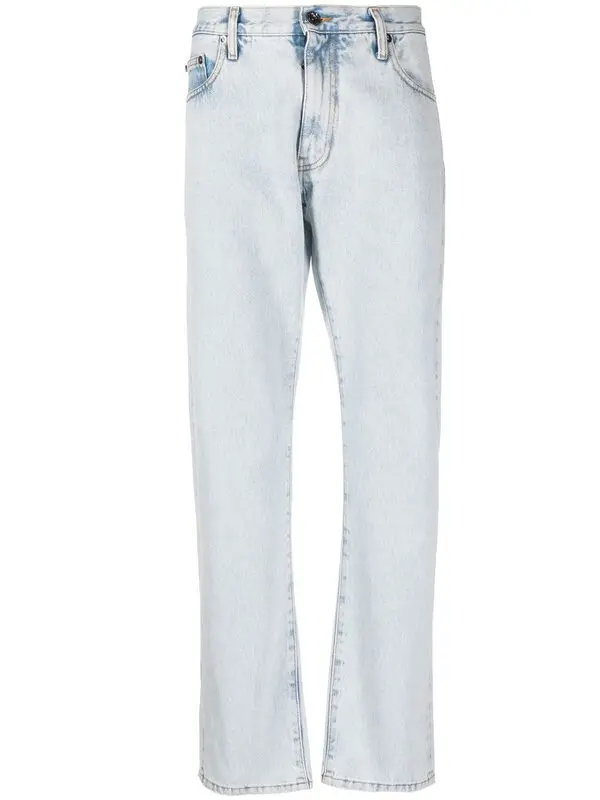 Off-White Single Arrow Slim-fit Jeans - Blue