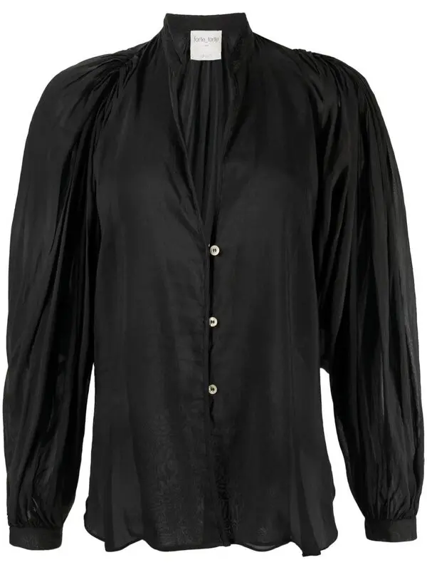 FORTE_FORTE Semi-sheer Blouse
