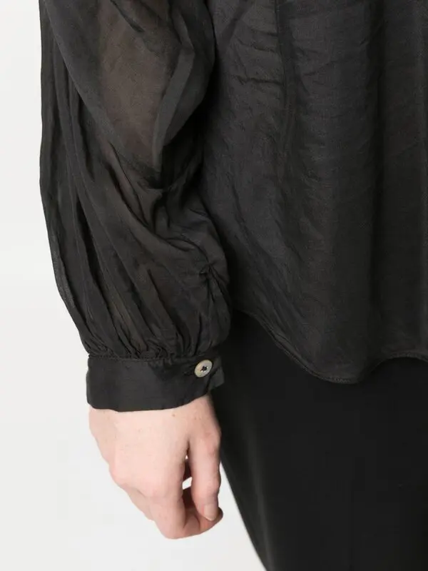FORTE_FORTE Semi-sheer Blouse