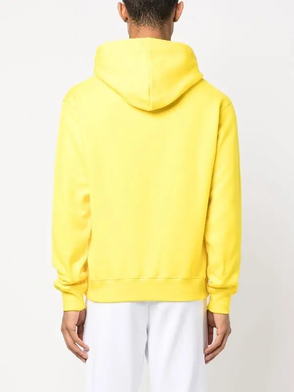 Dsquared2 Cotton Hoodie With Logo - Yellow