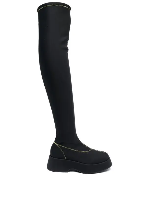 GANNI Flatform Over-the-knee Boots
