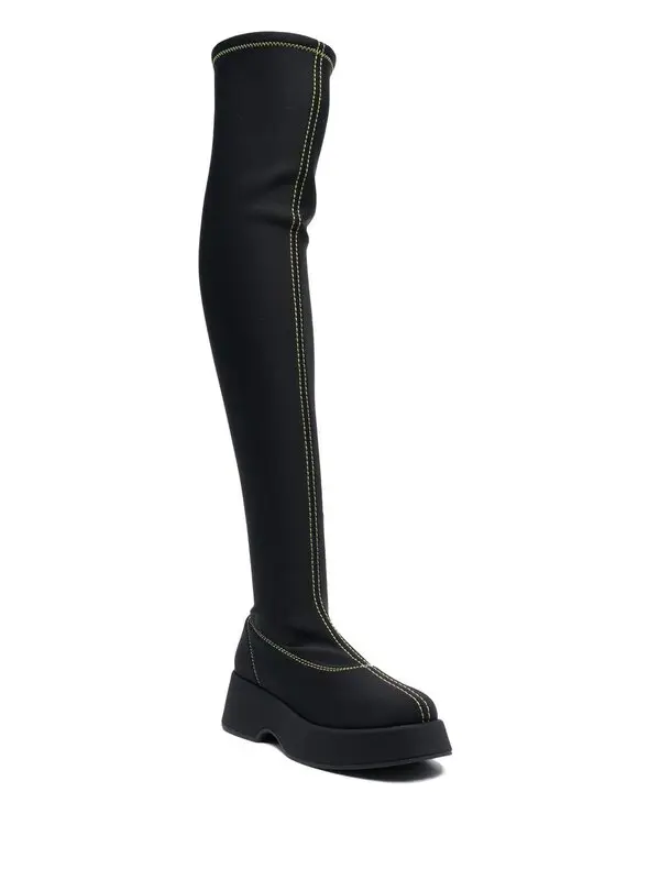 GANNI Flatform Over-the-knee Boots