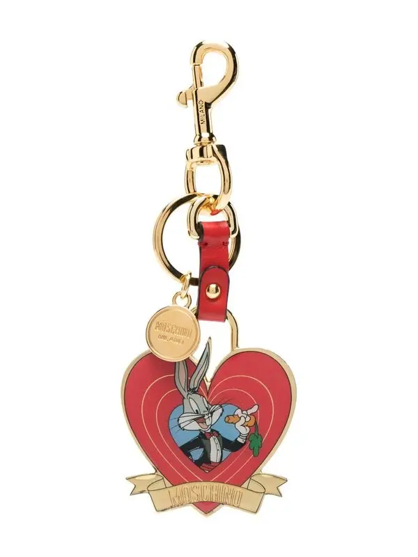 Moschino Bugs Bunny Keyring - Red