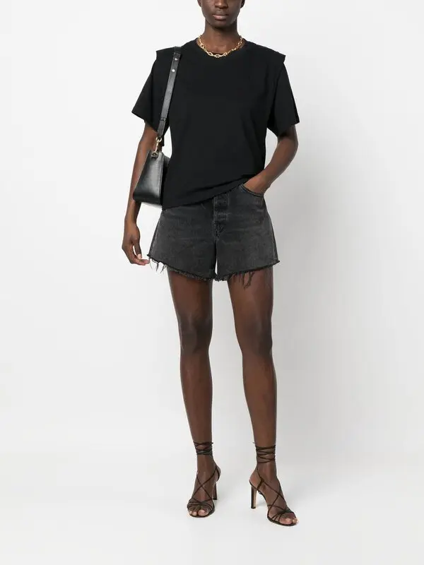 Isabel Marant Étoile Zelitos Organic-cotton T-shirt - Black