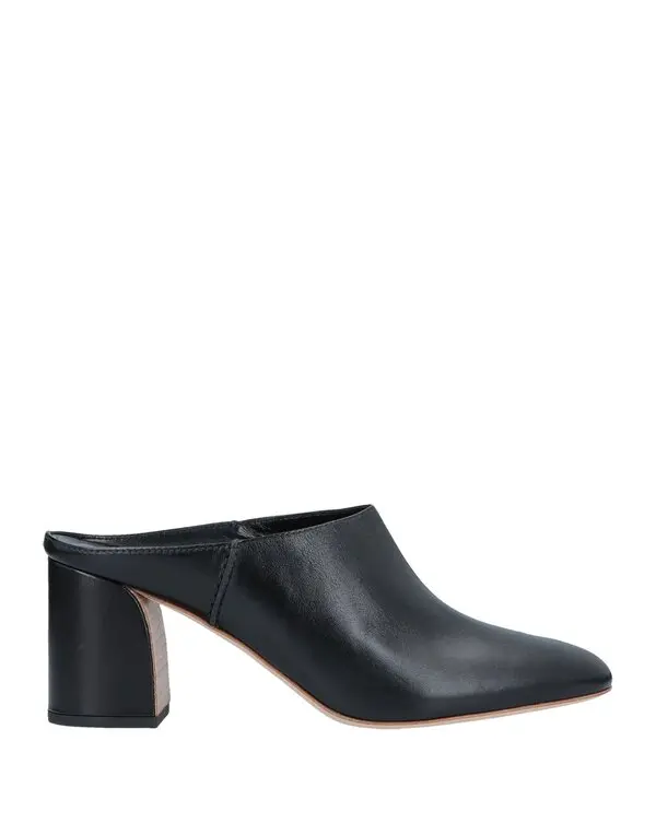 TOD'S Leather Mules - Black