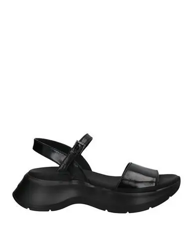 Hogan Leather Wedge Sandals