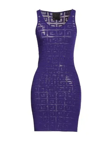 Givenchy Sleeveless Crewneck Knit Pencil Mini Dress - Purple