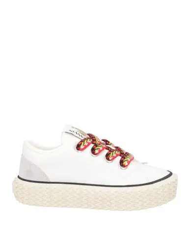 LANVIN Sneakers Light Size Textile Fibers - White
