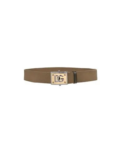 Dolce & Gabbana Military Nylon And Calfskin Belt - Green