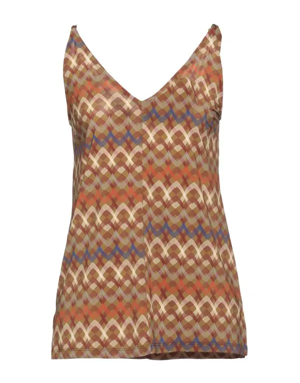 SIYU Printed Sleeveless Top - Green