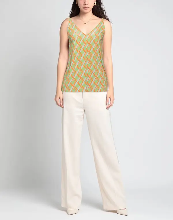 SIYU Geometric-print Camisole - Green