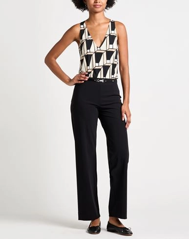 SIYU Geometric Print Sleeveless V-neck Top