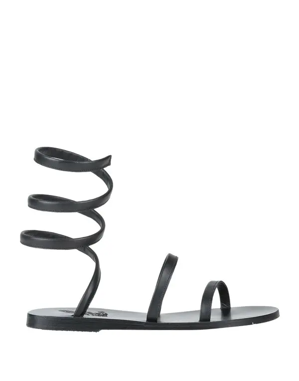 ANCIENT GREEK SANDALS Leather Sandals - Black