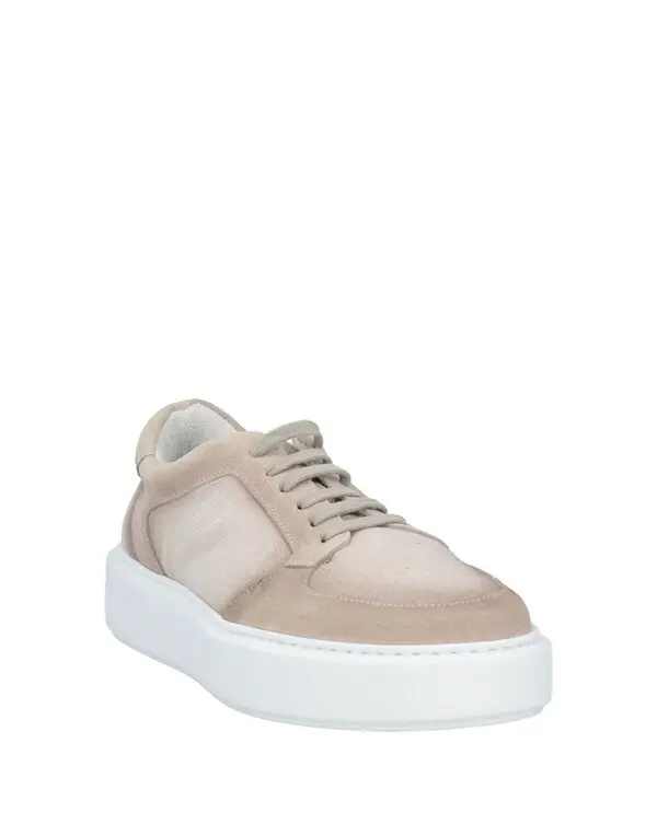 FABIANO RICCI Sneakers In Leather And Textile Fibers - Grey