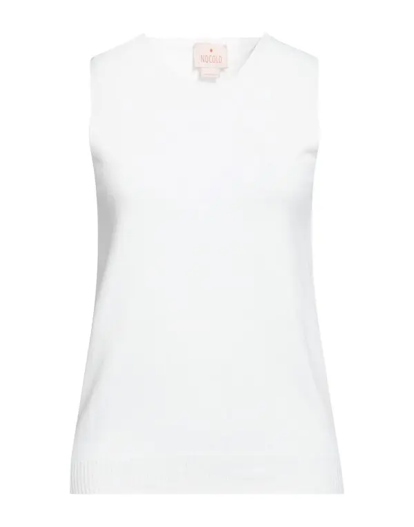 NOCOLD Sleeveless Knit Top - White