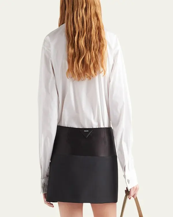 Prada Poplin Blouse With Cufflinks