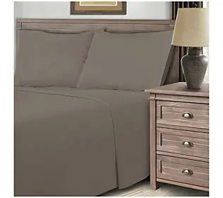 SUPERIOR Solid 600 Thread Count Cotton Blend Sh Et Set, Full - One-color