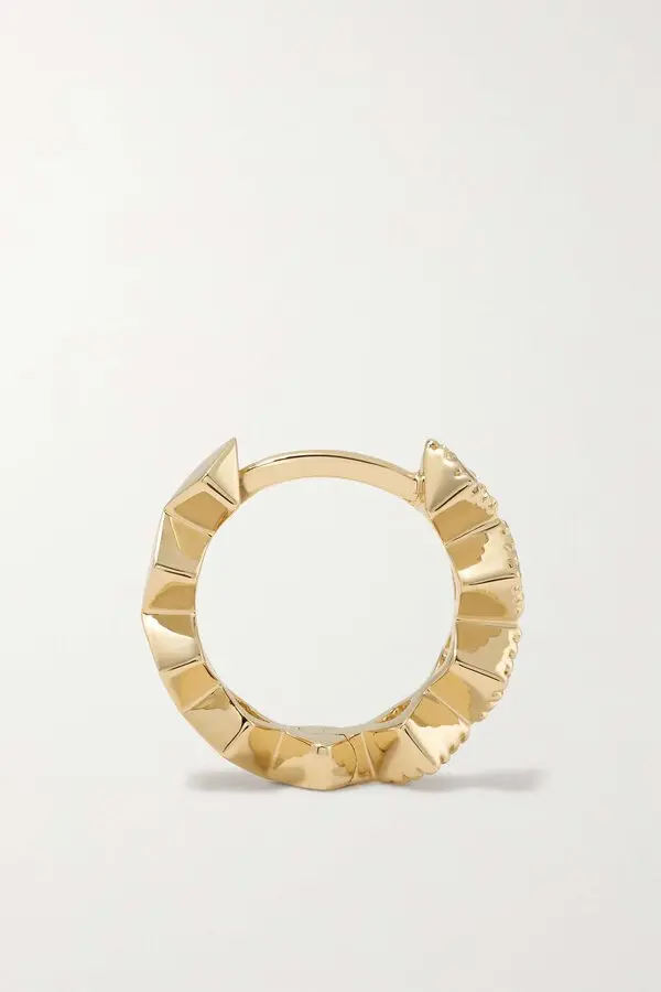 Jacquie Aiche 14-karat Diamond Hoop Earring