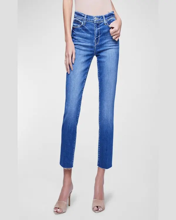 L'Agence Sada High-rise Slim Crop Jeans