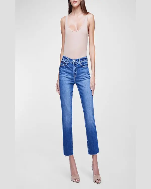 L'Agence Sada High-rise Slim Crop Jeans