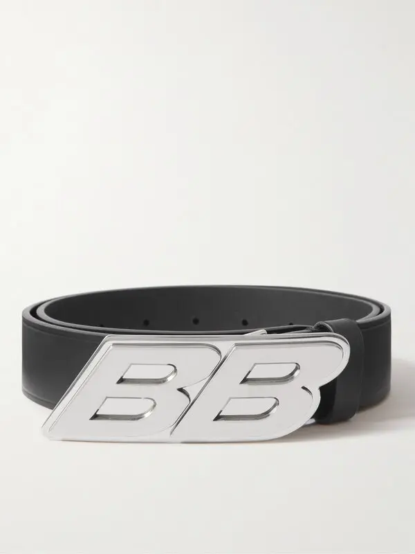 Balenciaga 3.5cm Logo-embellished Belt - Black