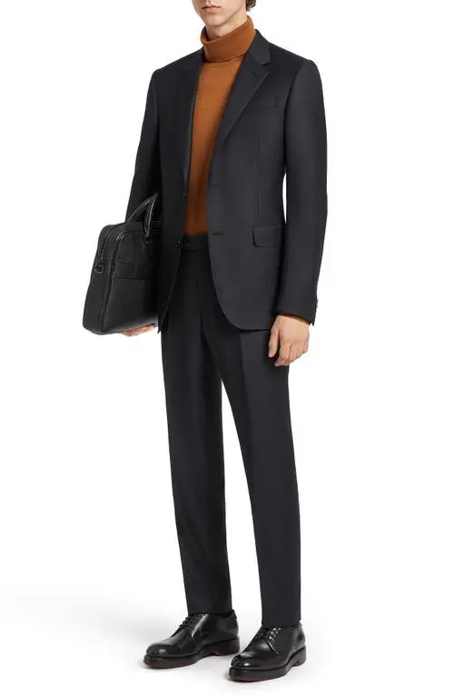 Zegna Trofeo Milano Wool Suit - Navy 1