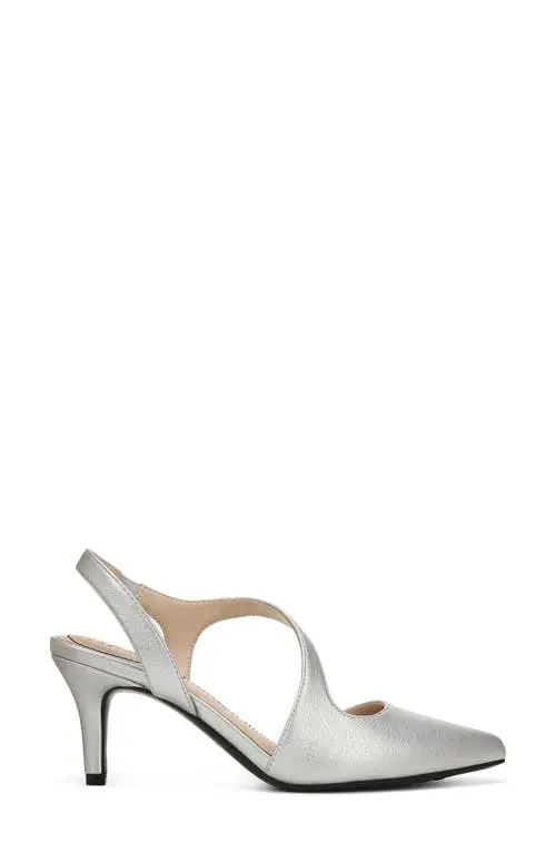 LIFESTRIDE Santorini Pointed Toe Pumps - Silver