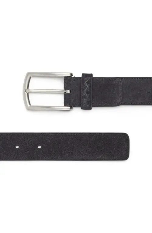 Zegna Suede Belt - Navy