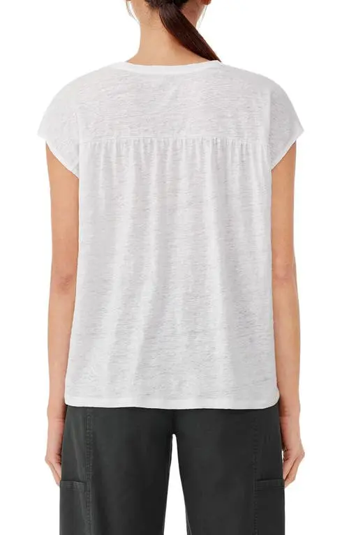 Eileen Fisher Boxy Organic Linen Top