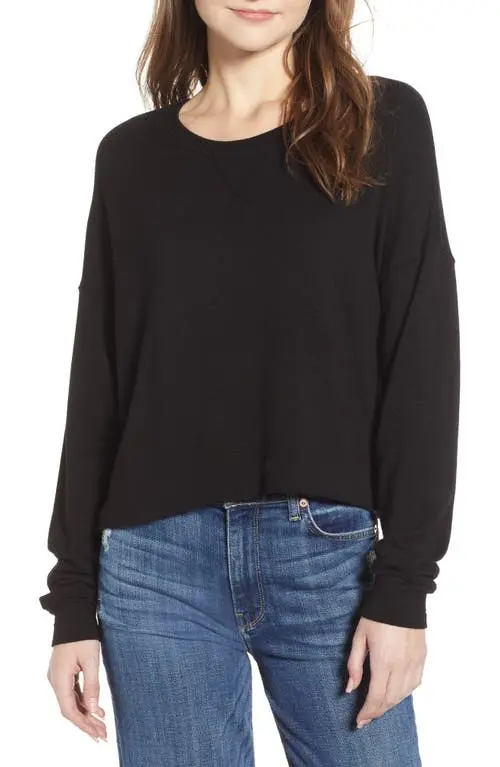 Splendid Dream Slub Pullover - Black