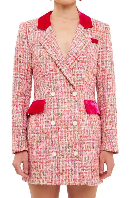 Endless Rose Tweed Blazer Minidress