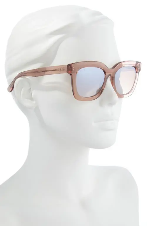 Diff Carson 55mm Polarized Square Sunglasses In Rose Stone  display picture 1