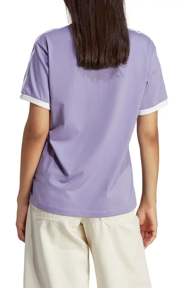 Adidas Adicolor Classics 3-stripes Cotton T-shirt - Magic Lilac