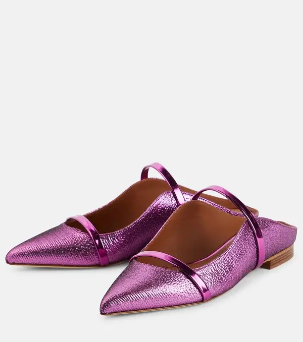 MALONE SOULIERS Maureen Lurex® Slippers - Purple
