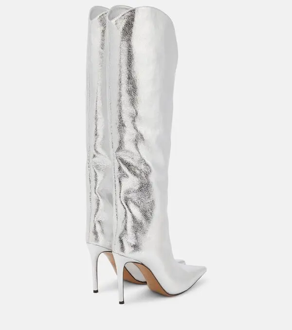 Alexandre Vauthier Metallic Leather Over-the-knee Boots
