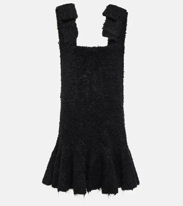 JIL SANDER Mohair-blend Bouclé Minidress