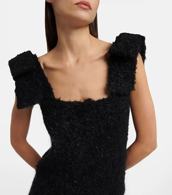 JIL SANDER Mohair-blend Bouclé Minidress