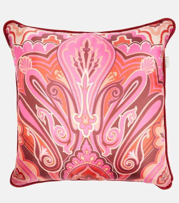 Etro Paisley Silk Cushion
