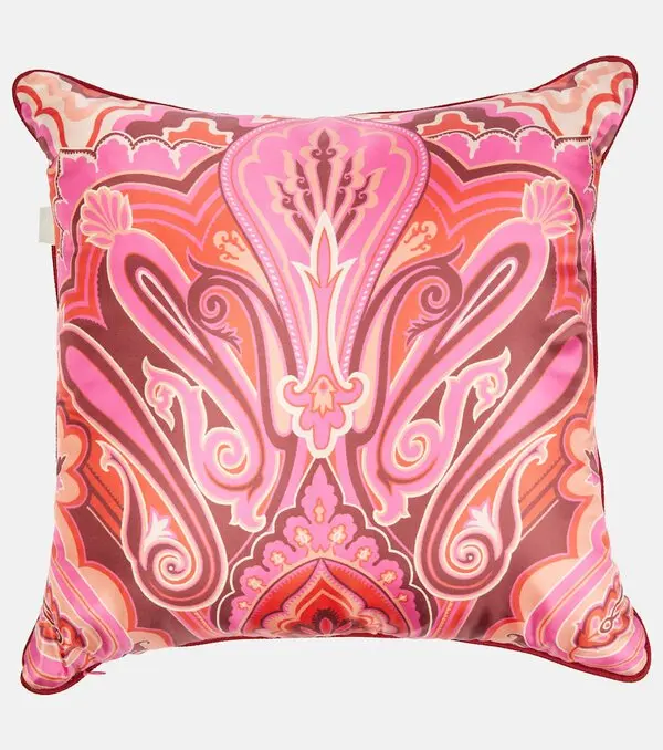 Etro Paisley Silk Cushion