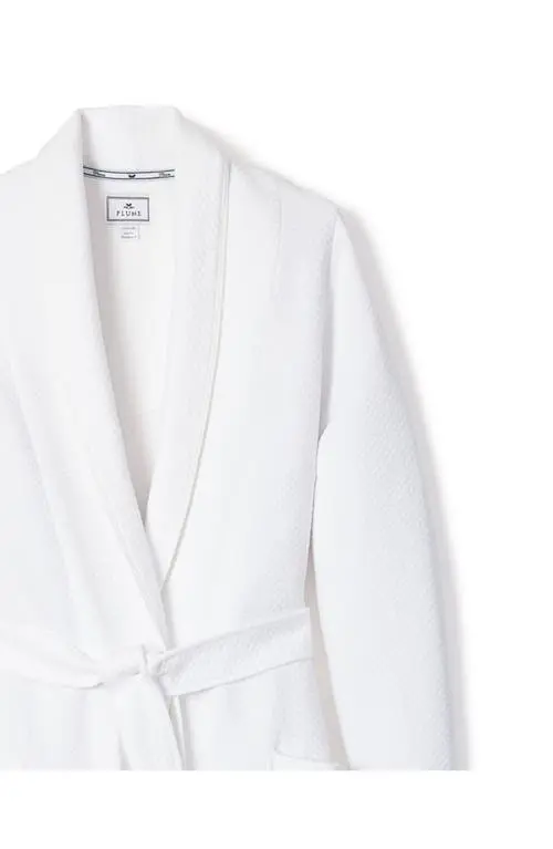 PETITE PLUME Ophelia Pima Cotton Jacquard Robe