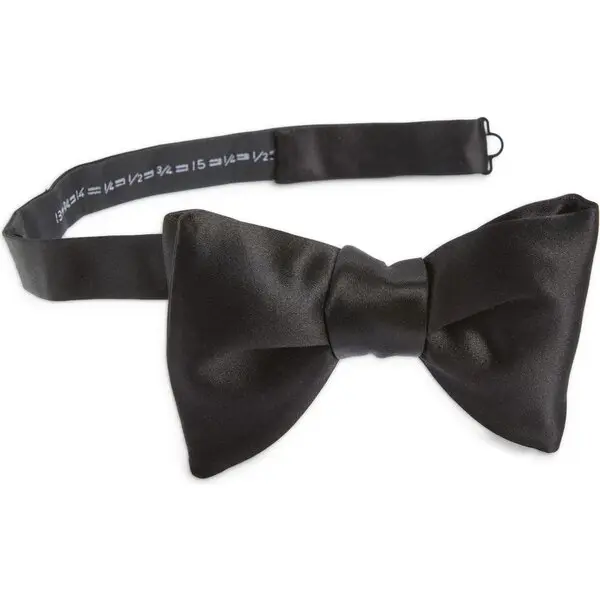 TOM FORD Satin Bow Tie - Naa Black