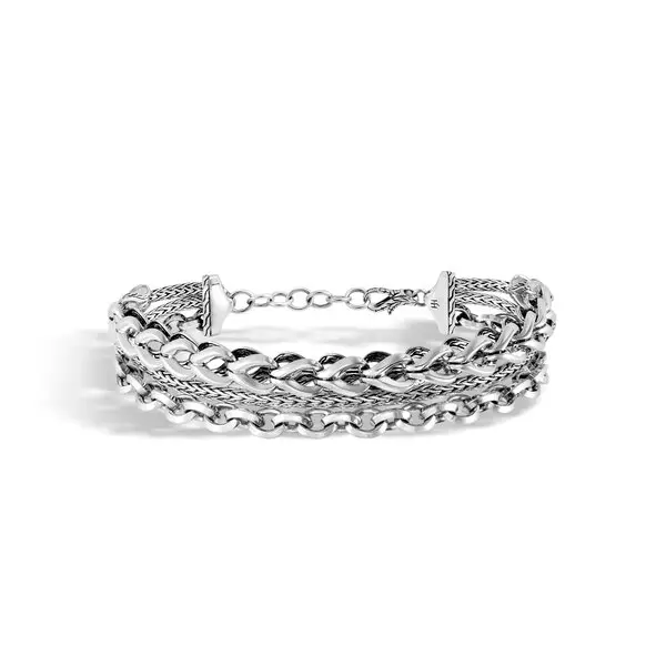 John Hardy Asli Classic Chain Link Multi Row Bracelet