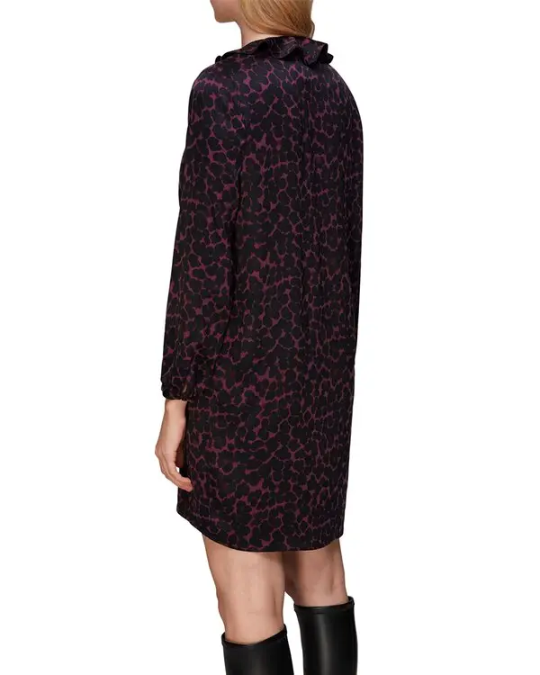 Whistles Smudge Animal Frill Dress