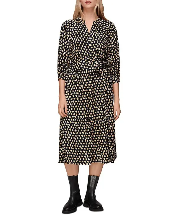 Whistles Twisting Tulips Trapeze Dress
