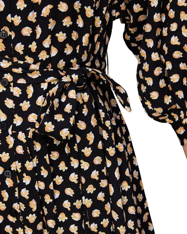 Whistles Twisting Tulips Trapeze Dress