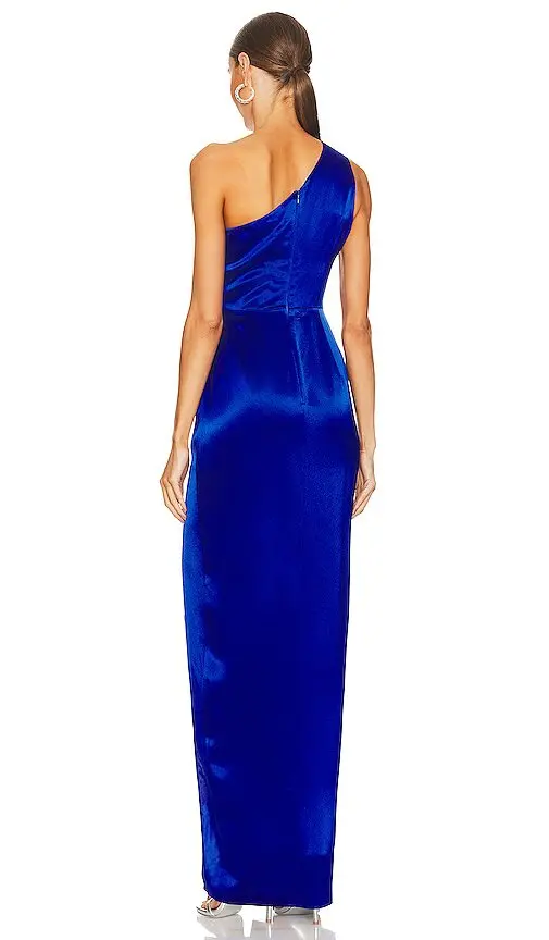 SAU LEE Preston Dress - Egyptian Blue