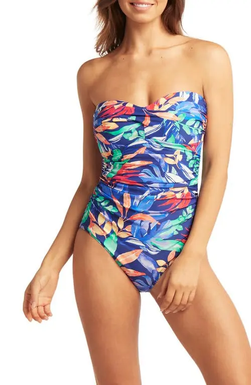 SEA LEVEL Twist Bandeau One-piece Swimsuit