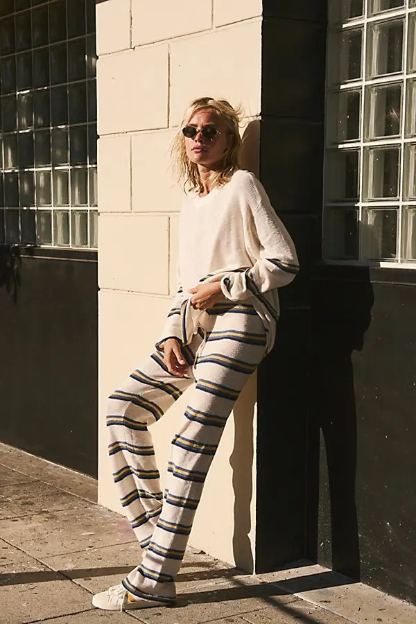 Free People Striped Sweater Set